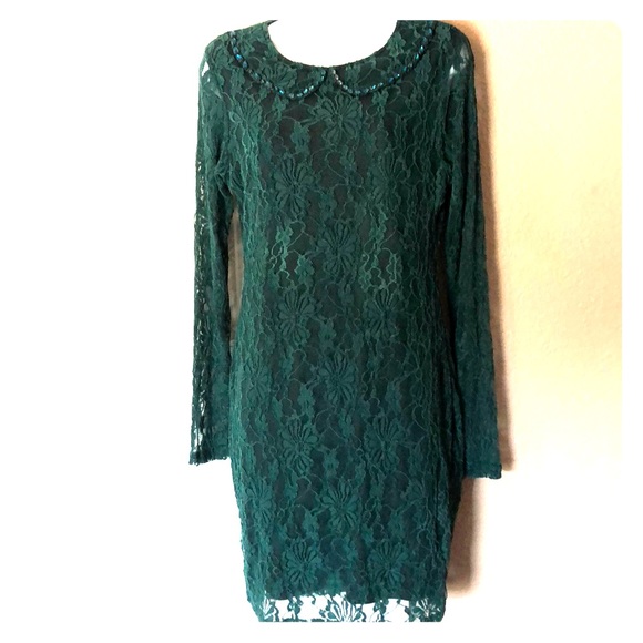 FX MISSONY | Dresses | Missony Peter Pan Collar Jewel Lace Embellished ...